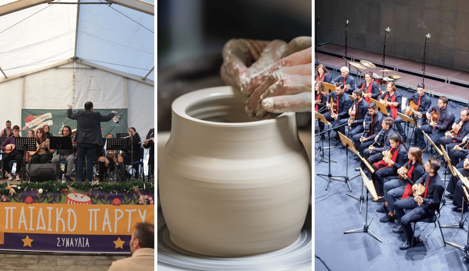 Let's go to Paralimni for concerts, storytelling and pottery workshop ...